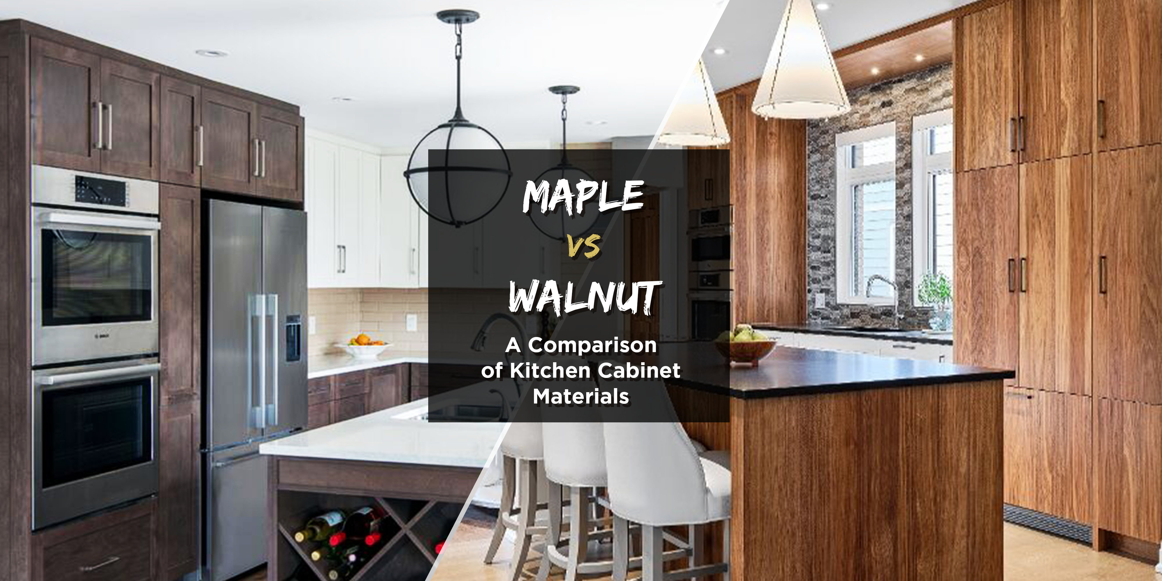 Maple vs. Walnut: A Comparison of Kitchen Cabinet Materials