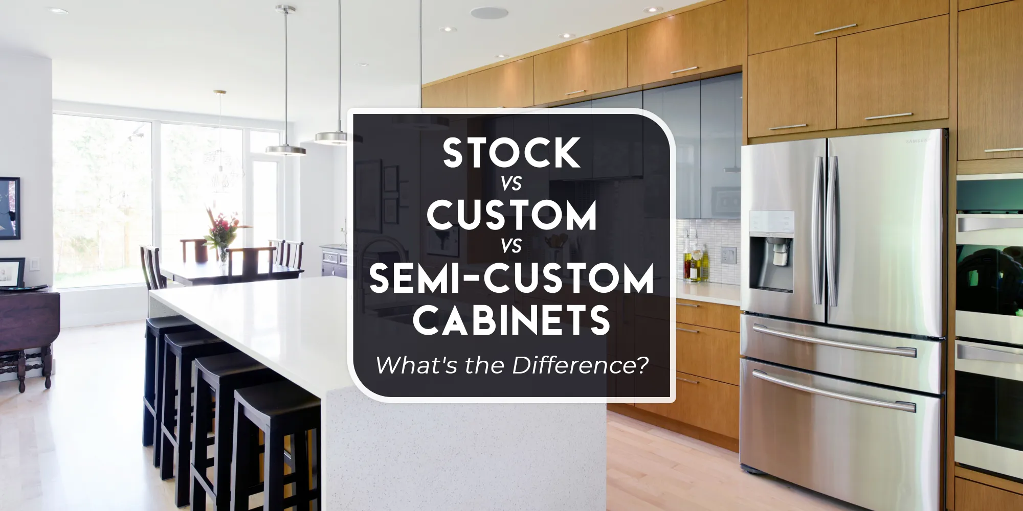 Stock vs. Custom vs. Semi-Custom Cabinetry: What's the Difference?